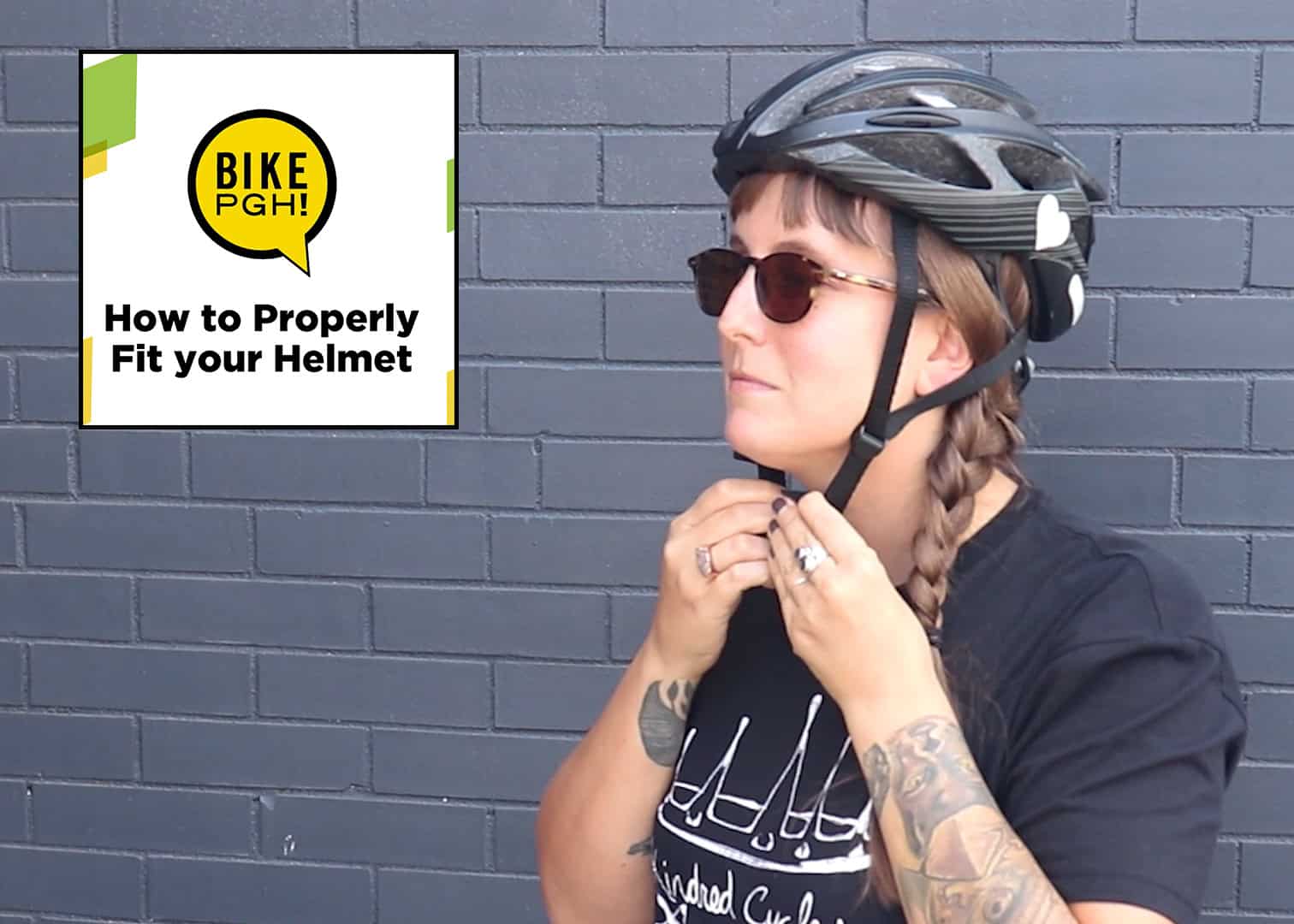 Video: How to Properly Fit your Bicycle Helmet - BikePGH : BikePGH