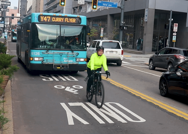 Video: How to use Bus-Bike Lanes - BikePGH : BikePGH